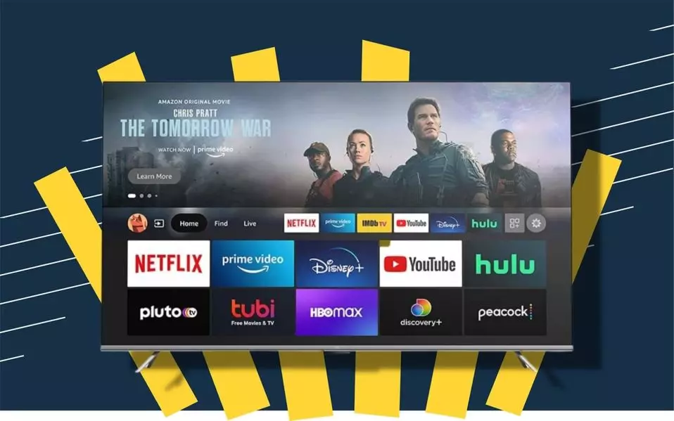 Eller serbest özellikli Amazon omni akıllı tv