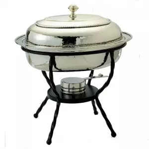 Kera yo mu Buholandi 6qt Ibyuma bitagira umuyonga Oval Chafing Dish