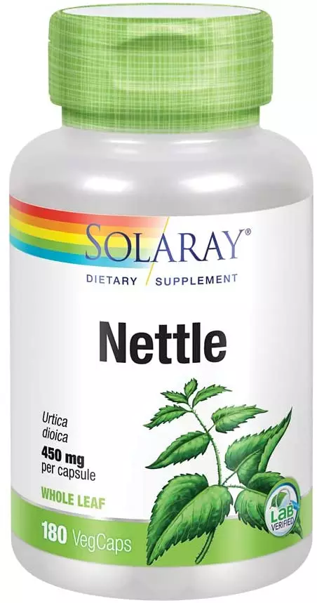 Solaray Nettle Leaf Hälsosamt stöd för njurar, urinvägar och prostata