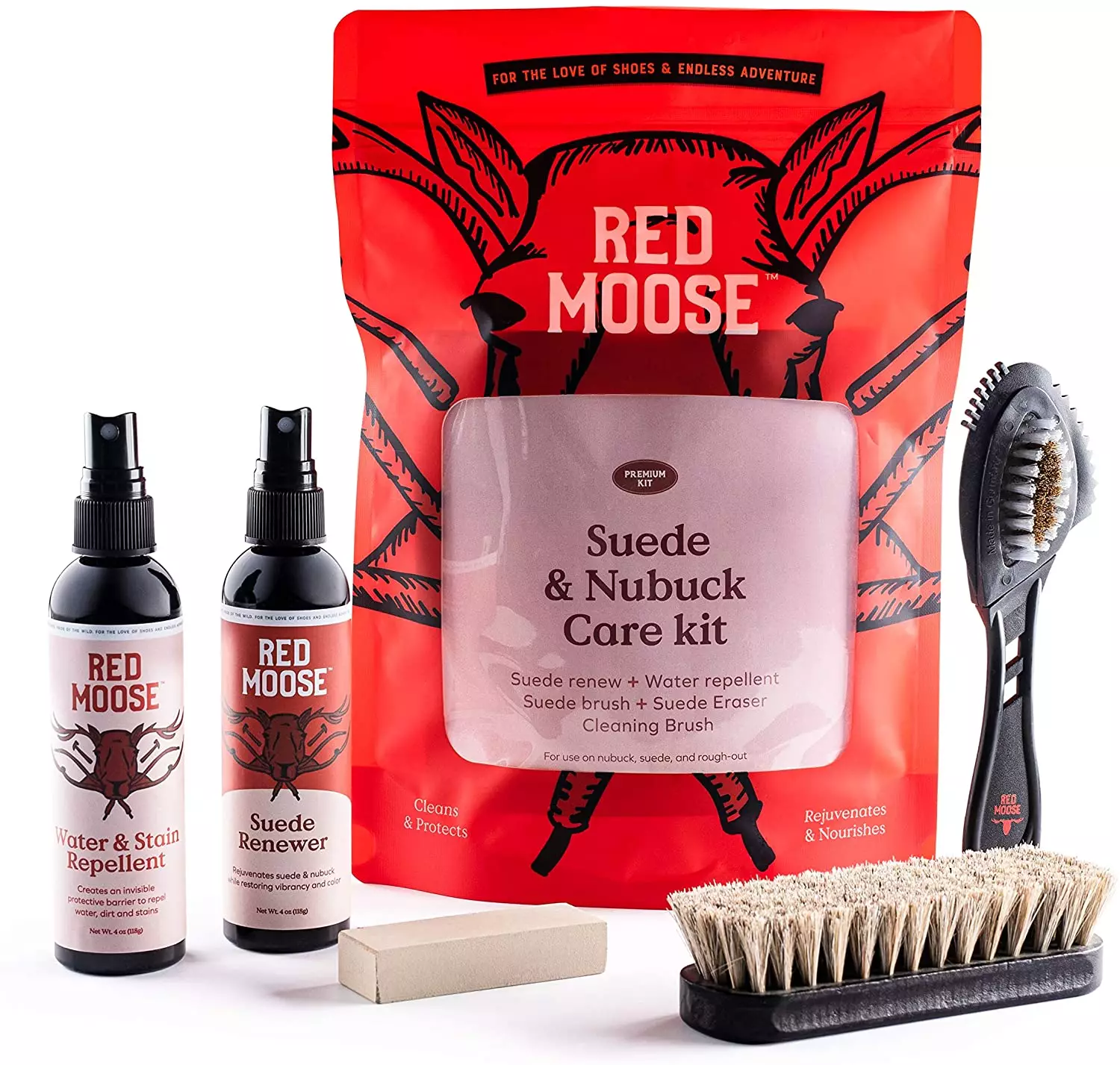 Red Moose Suede u Nubuck Cleaner Kit