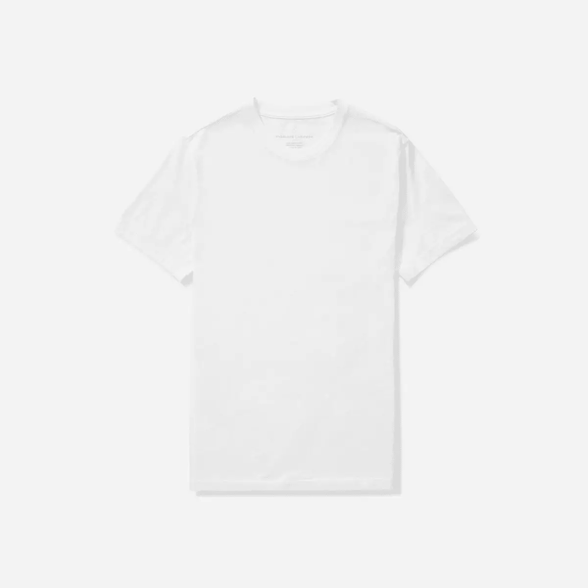 सफेद रंग में एवरलेन ऑर्गेनिक कॉटन क्रू यूनिफ़ॉर्म टी-शर्ट