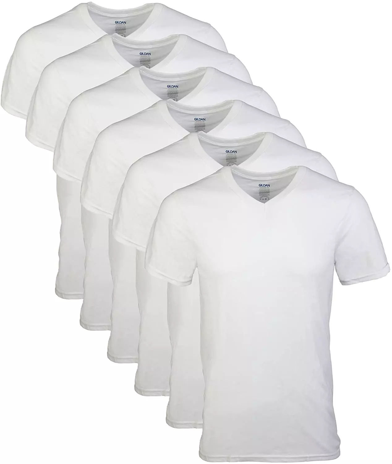 I-Gildan Men's V-Neck T-Shirts Multipack; ama-undershirts angcono kakhulu amadoda