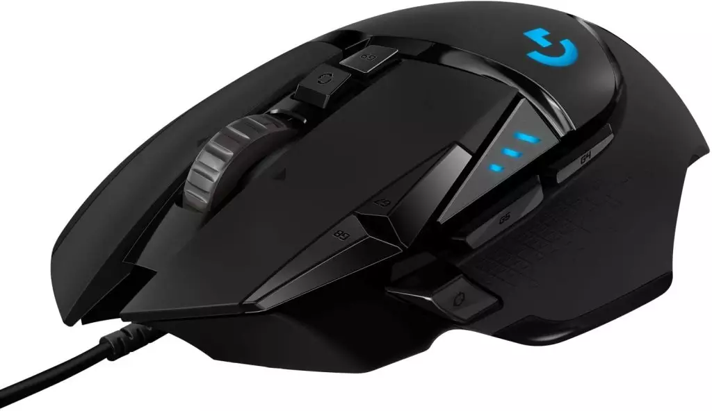 I-Logitech G502 HERO Igundane Lemidlalo Elinezintambo Elisebenza Kakhulu