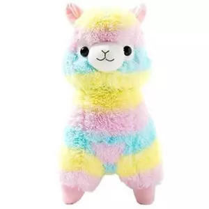 Cuddly Lama Rainbow Alpaca Doll