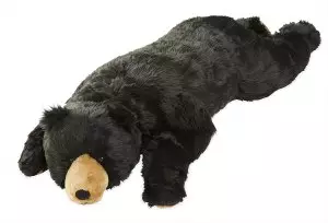 Black Bear Animal Giant Plys Fyldt Body Hug Pude