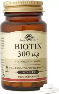 Solgar Biotin kanggo rambut rontog