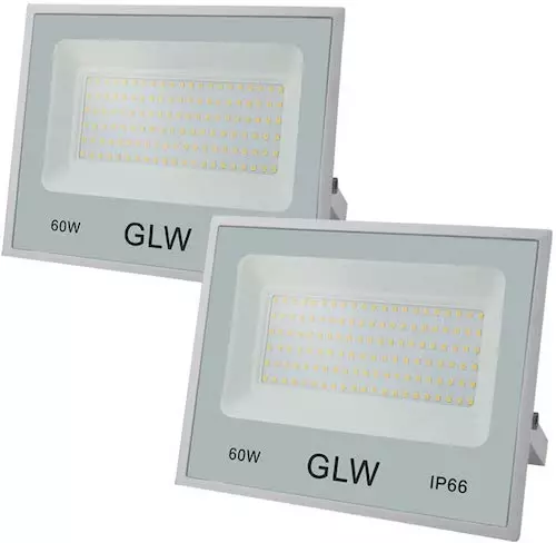 GLW 60W ഫ്ലഡ് ലൈറ്റ് ഔട്ട്ഡോർ IP66 വാട്ടർപ്രൂഫ് LED സുരക്ഷാ ലൈറ്റുകൾ