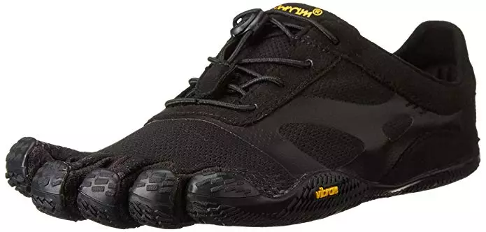 akpụkpọ ụkwụ efu na-agba ọsọ vibram