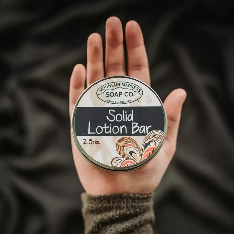 Mountain Madness Soap Solid Lotion Bar; legjobb testápoló rudak