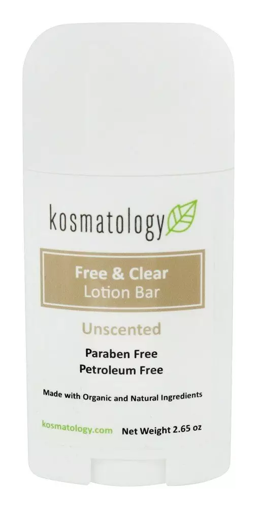 Kosmatology Free Clear Unscented Organic Lotion Bar; най-добрите лосиони