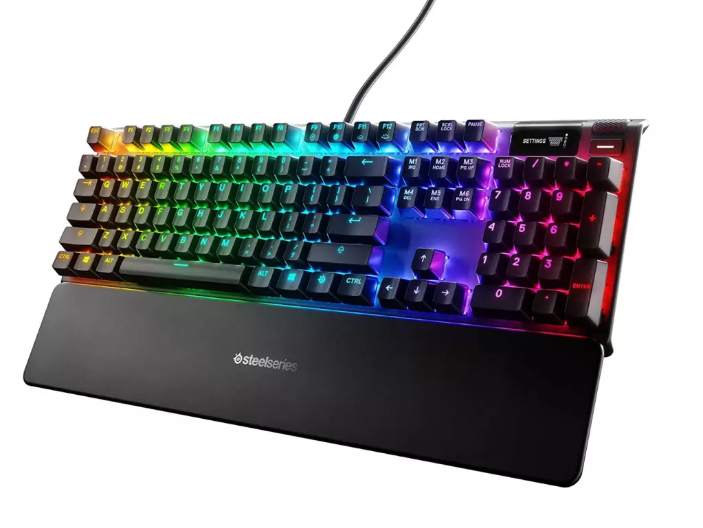 Tastatură mecanică pentru jocuri SteelSeries Apex RGB, cele mai bune accesorii pentru jocuri pentru PC