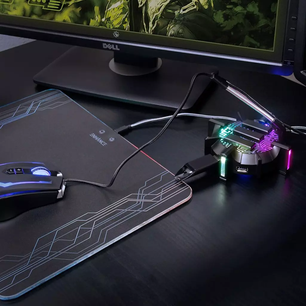 herné príslušenstvo k počítaču - ENHANCE Pro Gaming Mouse Bungee Cable Holder