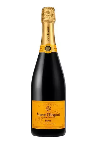 Veuve Clicquot Champagne ya Lebo ya Brut Yellow