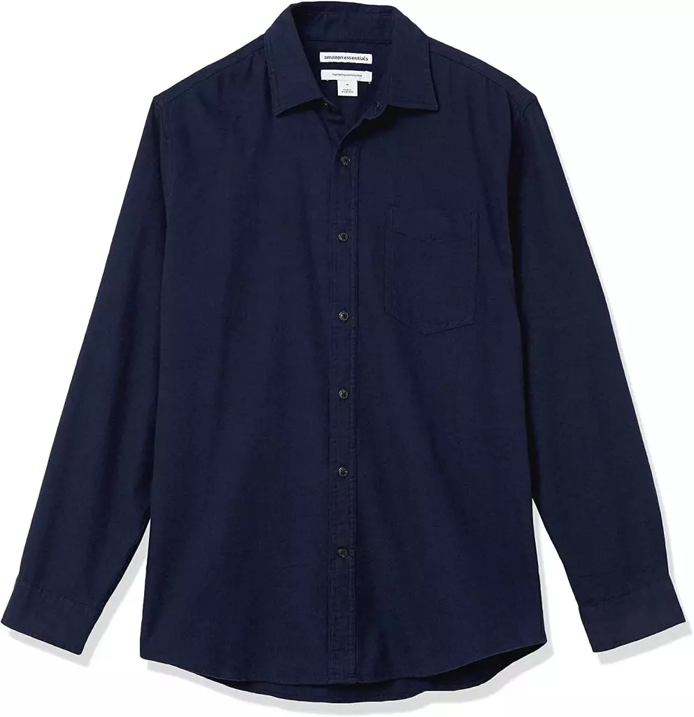 Amazon essentials button shirt, pinakamahusay na casual shirts para sa mga lalaki