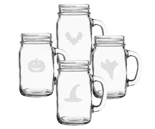 Cathy's Concepts Halloween Mason Jars (Ansanm 4)