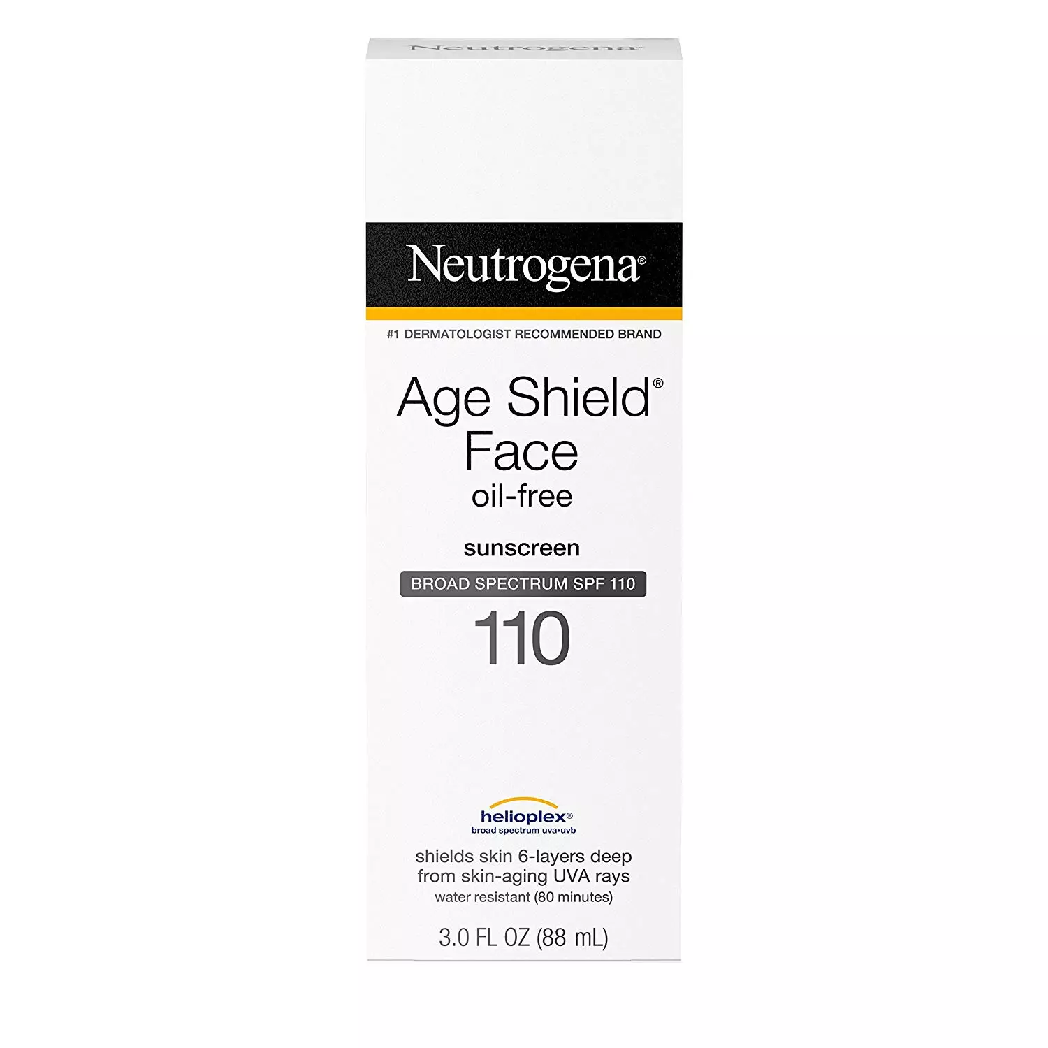 I-Neutrogena age shield ibhekene ne-sunscreen ene-spf 110
