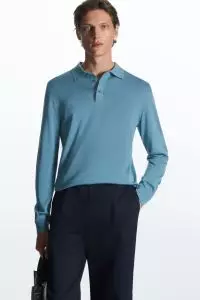 knit polo sweater polo cos