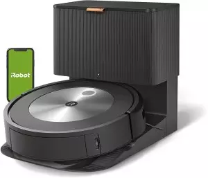 iRobot Roomba j7+ (7550) सेल्फ-एम्प्टीइंग रोबोट वैक्यूम - पालतू कचरे और डोरियों जैसी बाधाओं की पहचान करता है और उनसे बचता है, 60 दिनों के लिए खुद को खाली करता है, स्मार्ट मैपिंग, एलेक्सा के साथ काम करता है, पालतू जानवरों के बालों के लिए आदर्श, ग्रेफाइट