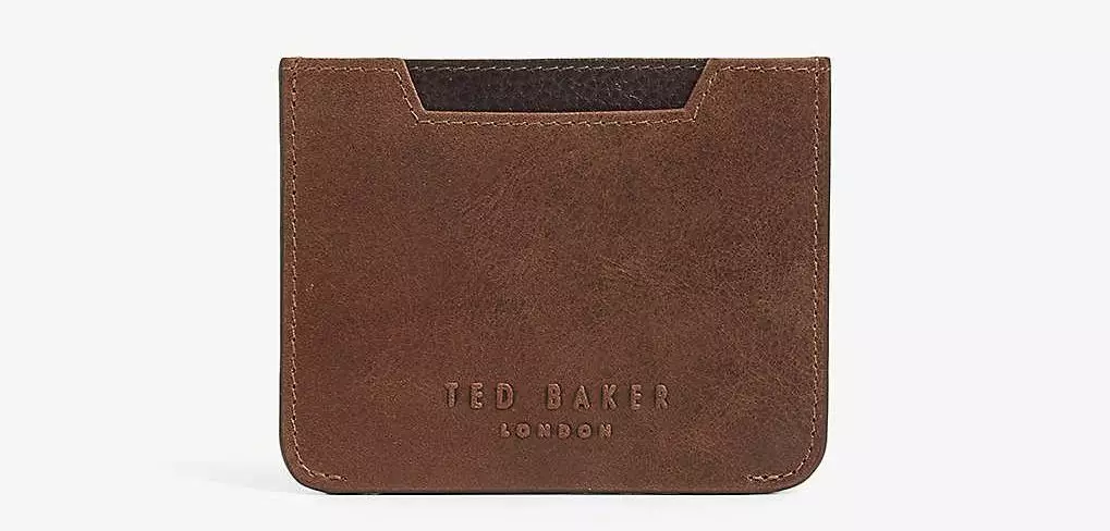 Ted-Baker-Follow-Logo-Präglad-Vaxad-Läder-Kort-hållare