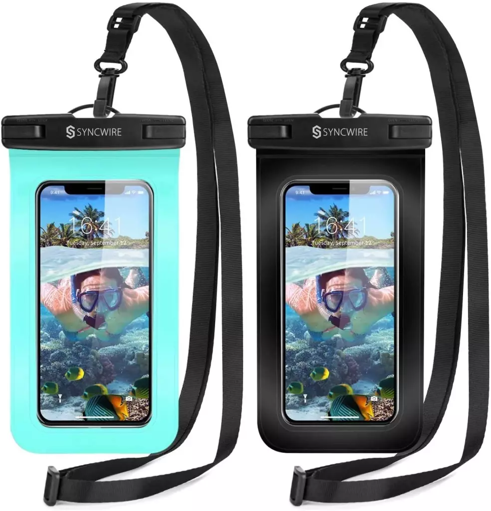 Syncwire Waterproof Phone Pouch, plej bonaj telefonŝnuroj