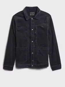 Jacket ya lori ya Navy corduroy