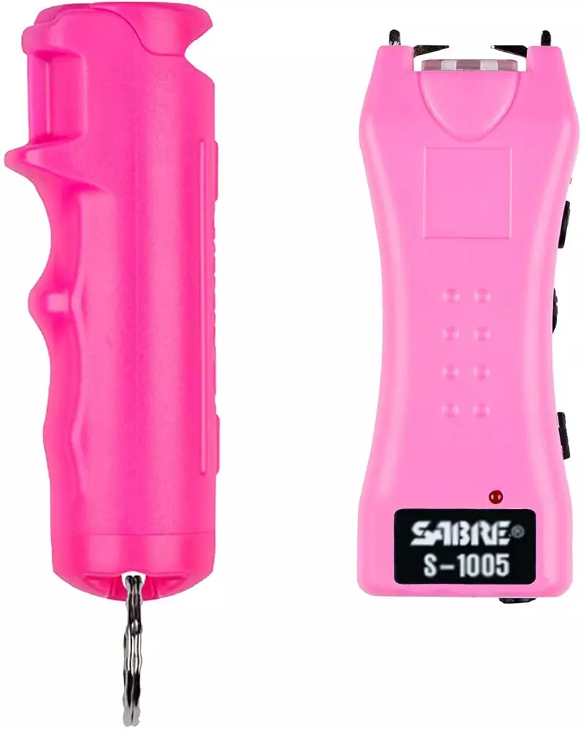 saber self defense kit na kulay pink