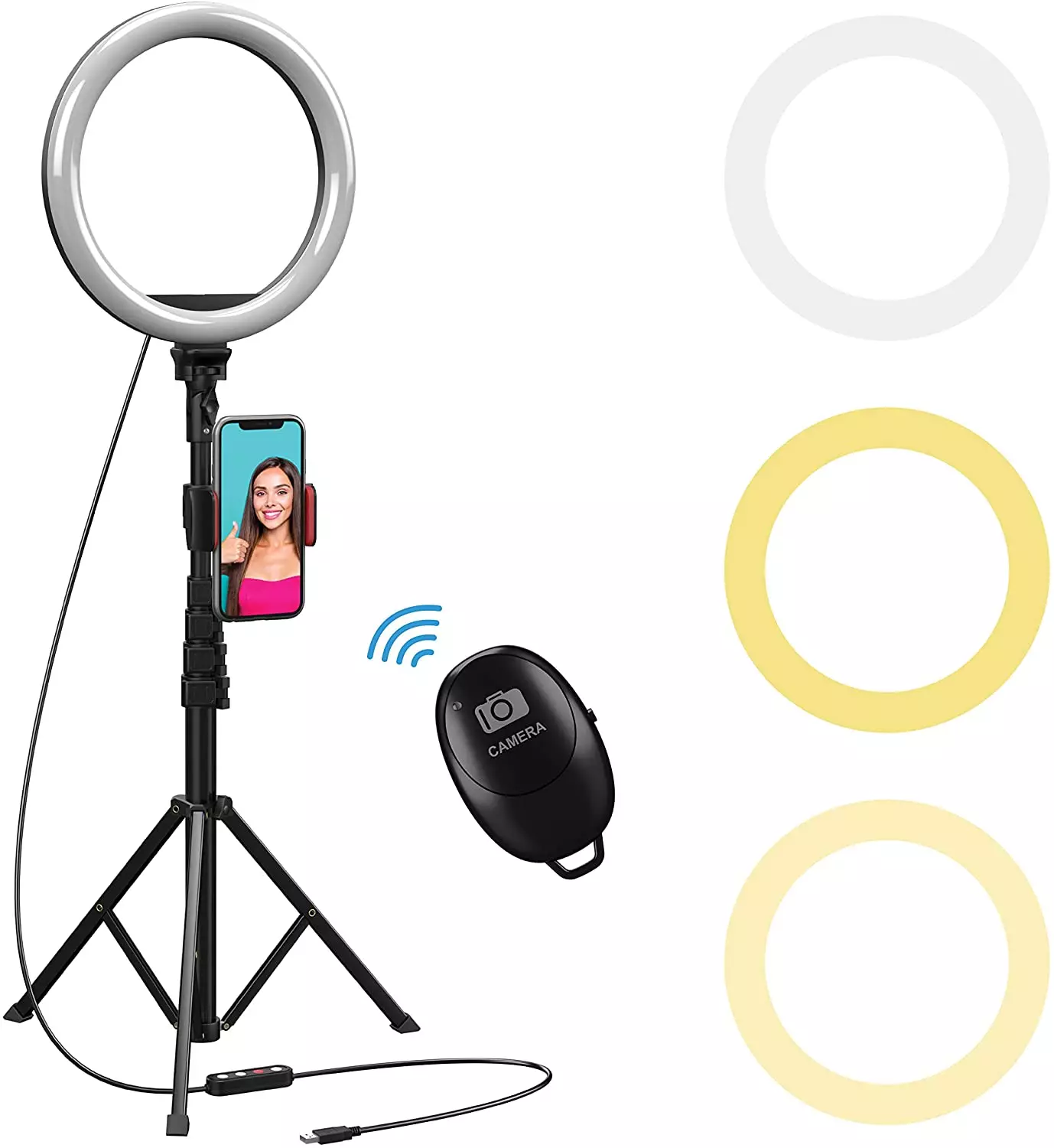 Beam Electronics 10-pulgada nga Selfie Ring Light