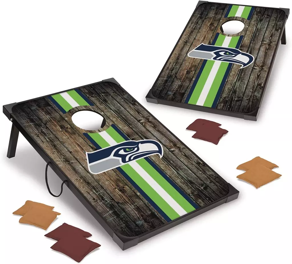 NFL Pro Football 2' x 3' MDF Wood Deluxe Cornhole Set