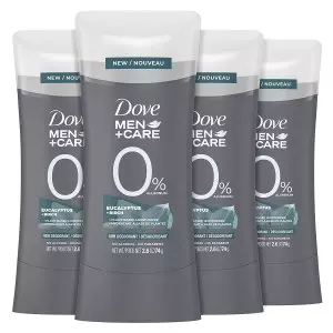 Dove Men+Care 0% deodorant သည် သဘာဝ အနံ့ဆိုးထွက်ခြင်းများကို လုပ်ဆောင်သည်။