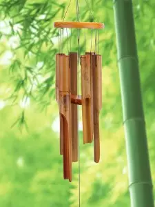 Afirst natural wood bamboo wind chime, best wind chime