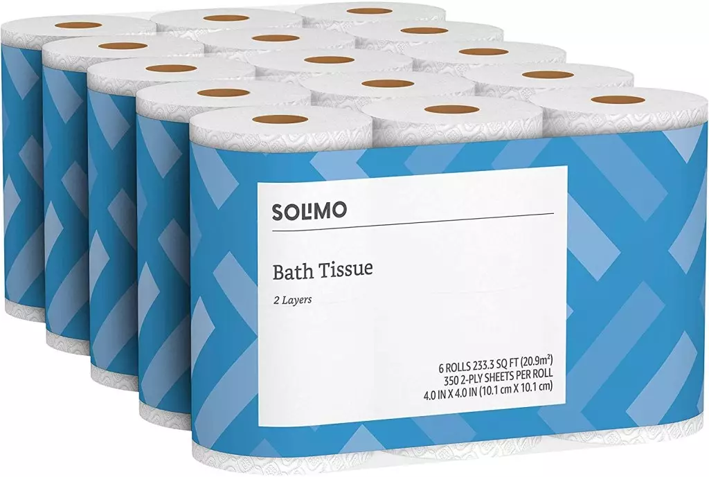 सोलिमो 2-प्लाय टॉयलेट पेपर