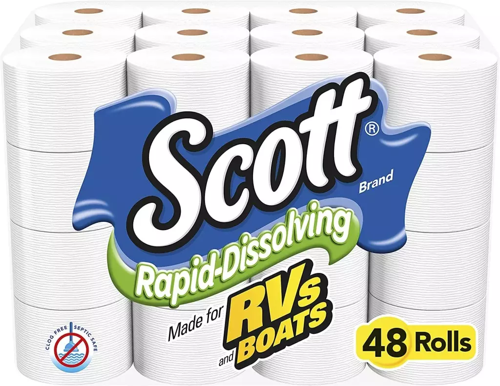 กระดาษชำระละลายอย่างรวดเร็วของ Scott