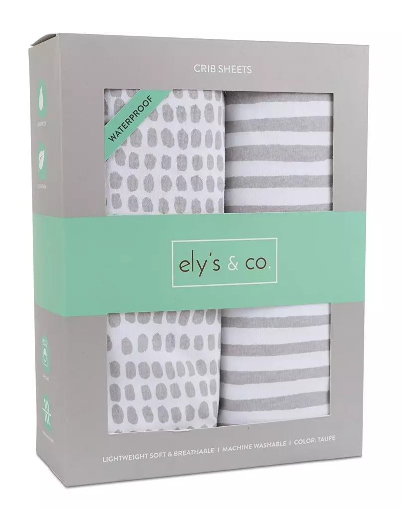 Ely's & Co. Waterproof Crib Sheet