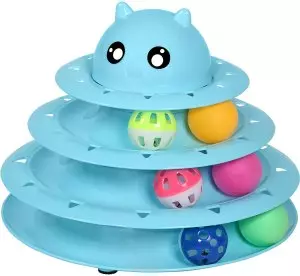 UPSKY Cat Toy Roller 3-Level Turntable Cat Toy