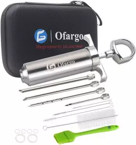 Ofargo स्टेनलेस स्टील मासु सिरिन्ज, सबै भन्दा राम्रो टर्की basters