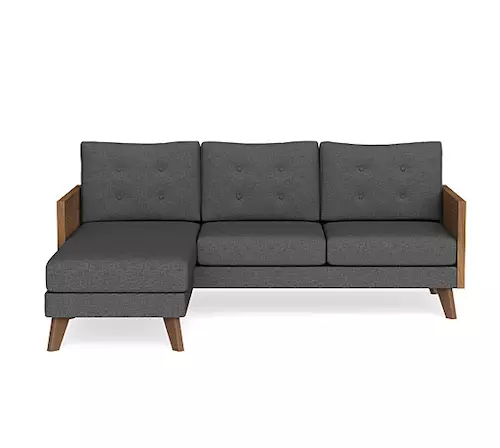 Inside Weather Custom Soba Sectional in Pebble