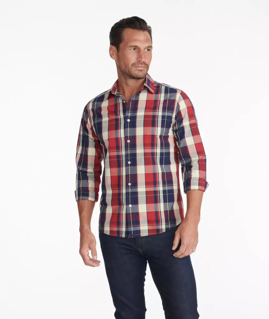 UNTUCKit Brandford Vintage Wash Áo sơ mi PLAID TỐT NHẤT