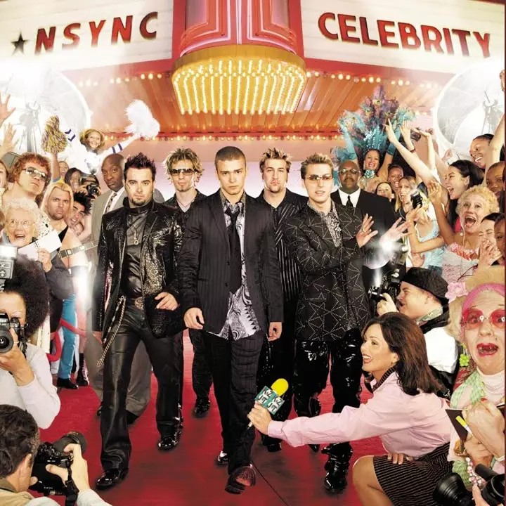 Omslaget till Nsyncs sista skiva, Celebrity, släpptes 2001.