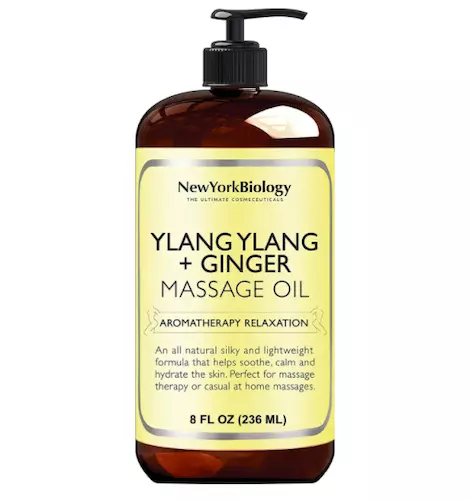 New York Bijoloġija Ġinġer Ylang Ylang Massage Oil