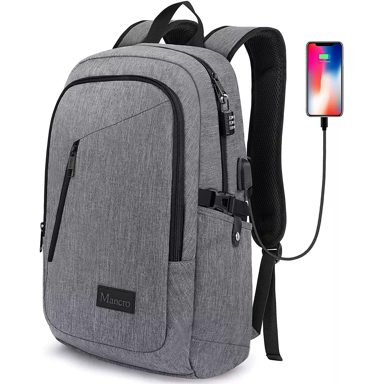 лучший рюкзак для студентов колледжа, рюкзак для ноутбука Mancro