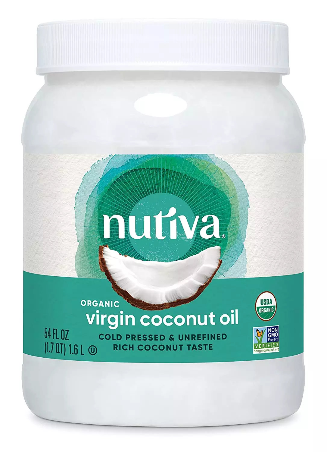 Aceite de coco virgen prensado en frío orgánico Nutiva