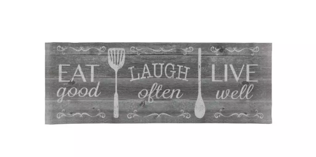 Eat Laugh Live Anti-fatigue Kitchen Runner Mat troch J&V Textiles