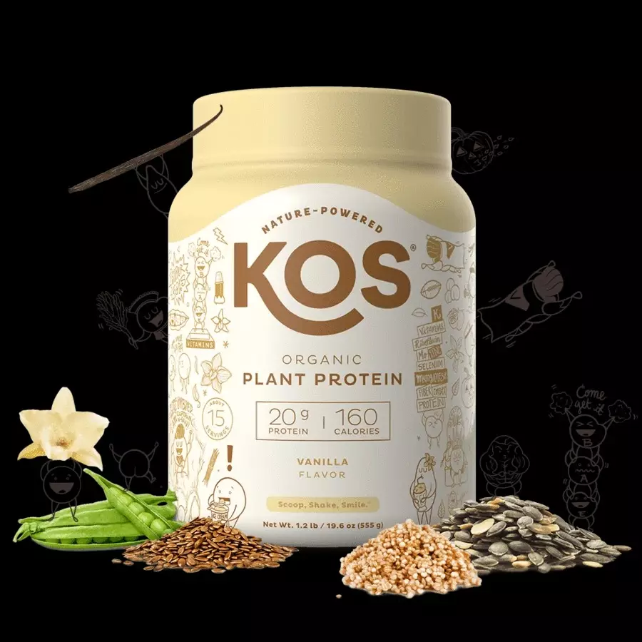 Proteine vegetale organice Kos, supliment înainte de antrenament