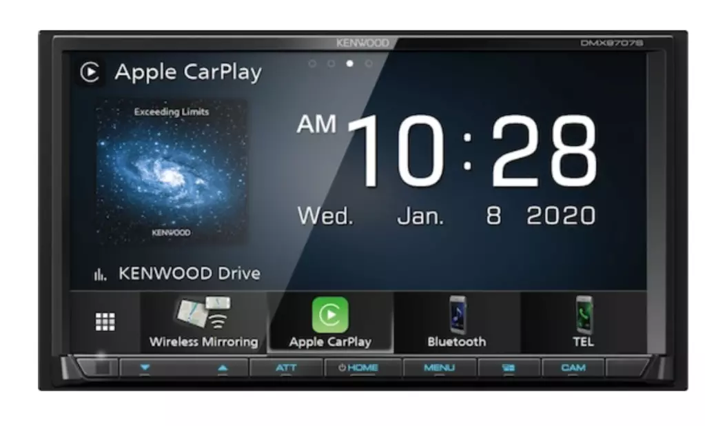 Steirió Gluaisteán Kenwood Android Auto/Apple CarPlay