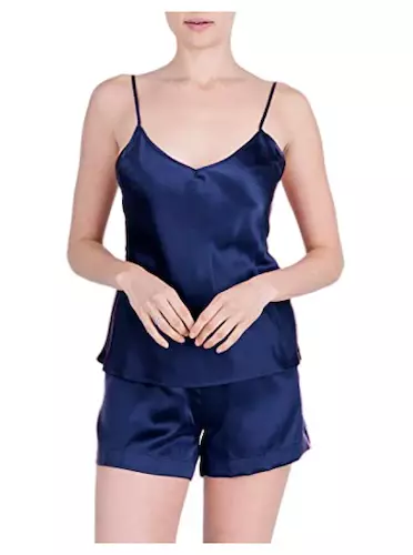 Oscar Rossa Silk Camisole ma Pu'upu'u Seti