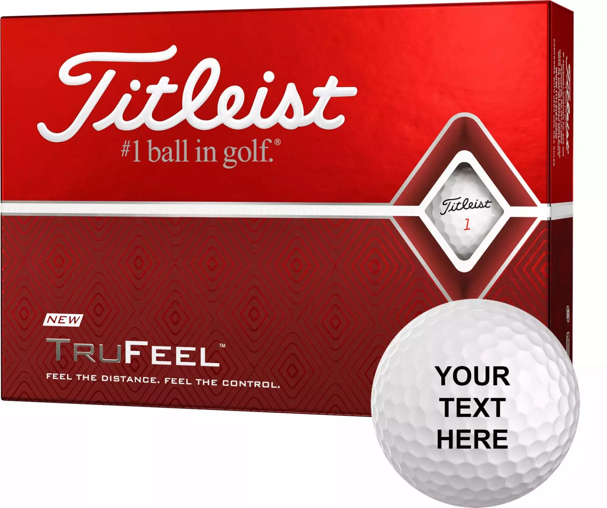 Titleist 2019 TruFeel gepersonaliseerde golfballen