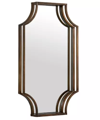 Stone & Beam Antique-Style Metal Frame Hanging Wall Mirror