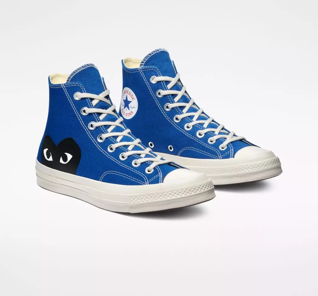 Converse x Comme des Garçons PLAY Chuck 70 Hi (Blue Quartz)