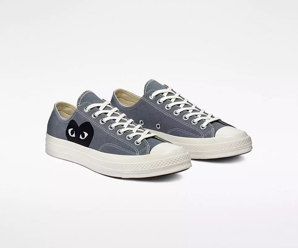 Converse x Comme des Garçons PLAY چک 70 گرے لو