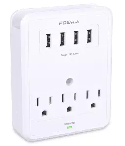 POWRUI Multi Wall Outlet Adapter